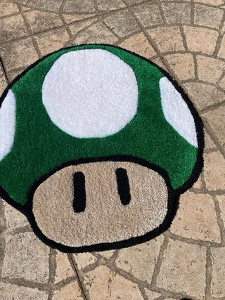 super mario tappeto in lana
