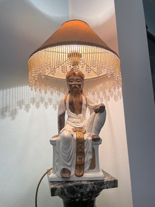 lampada etnica orientale monaco oro vintage design