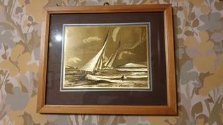 Quadro - Litografia Barche a vela in regata