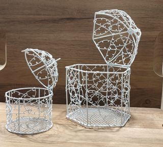 Gabbie decorative bianche arredo