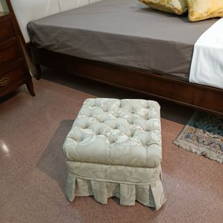 Puff con seduda in capitoné