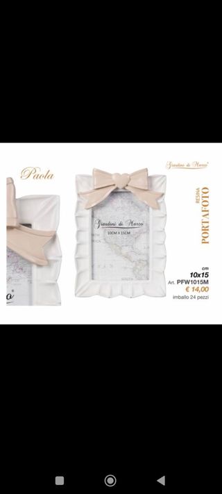 Porta foto in resina