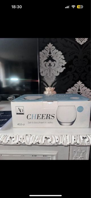 Set bicchieri da pasto
