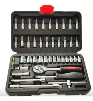 ATTREZZI SET 46 PEZZI UTENSILI VALIGETTA CHIAVI