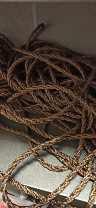 cavo elettrico tessile trecciato