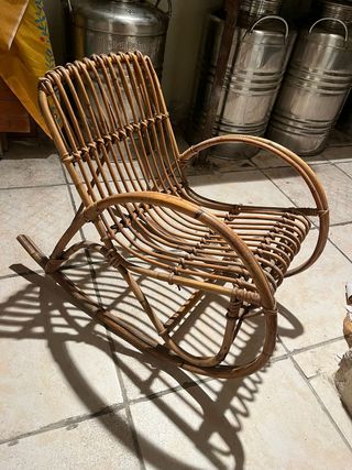 Sedia a dondolo bambini vintage