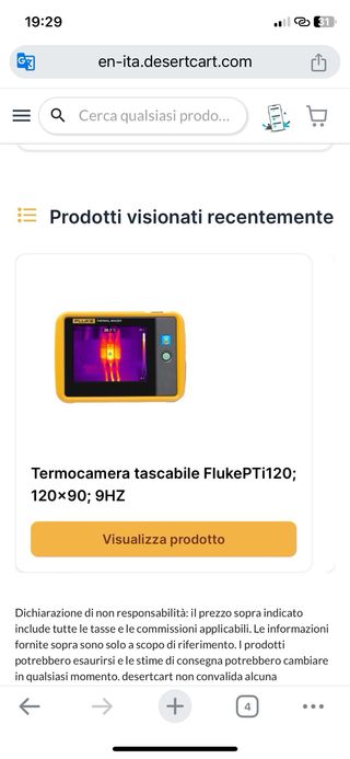 flukePti20 pocket thermal imager