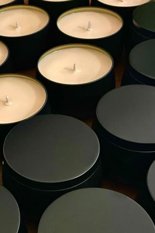 candele profumate di cera di soia e cocco