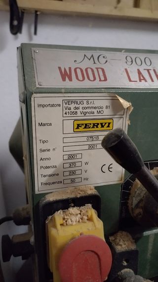 Tornio fervi mc900 wood lathe