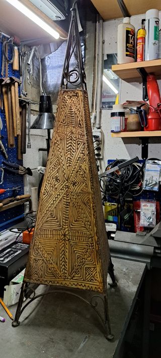 Lampada etnica funzionante h.1 metro