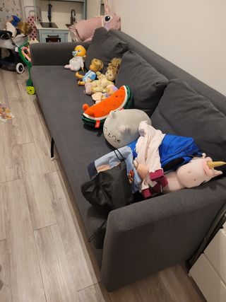 Divano letto 3 posti ikea grigio