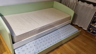 Letto a tartaruga con doghe e materasso ortopedico