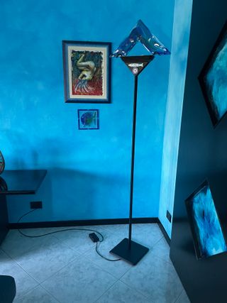 Piantana originale con vetri dipinti LA MURRINA