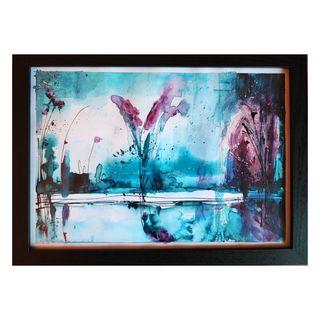 Riflessi- quadro astratto dipinto a mano
