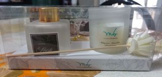 Diffusore con candela mastro bianco