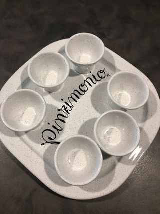 set pinzimonio vintage vitali deruta