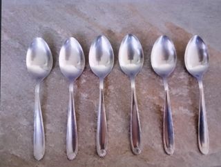 6 Cucchiai da minestra in acciaio inox