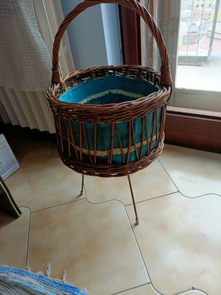 Porta lavoro per donna in vimini