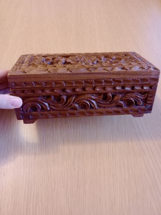 Porta gioie vintage in legno