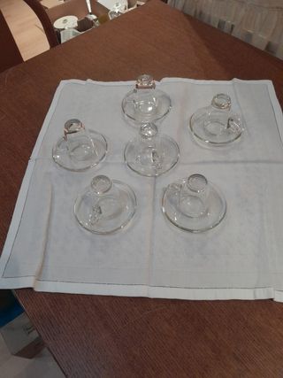 6 tazzine da caffè con piattino