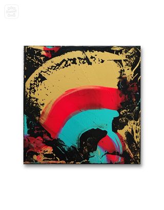 Quadro astratto sfondo nero