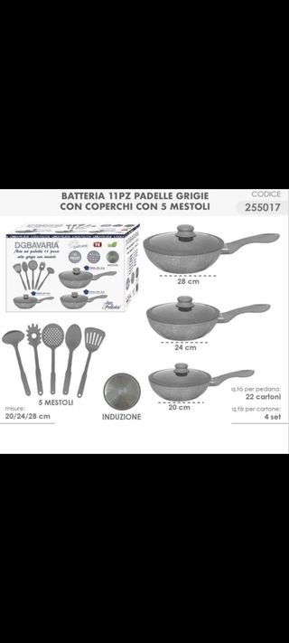 Set di padelle 11 pezzi