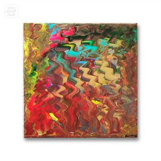 Quadro astratto onde