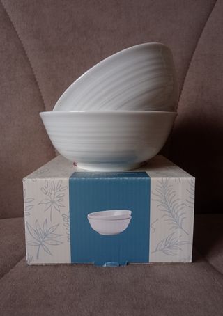 Set due ciotole bianche Comptoir de Famille