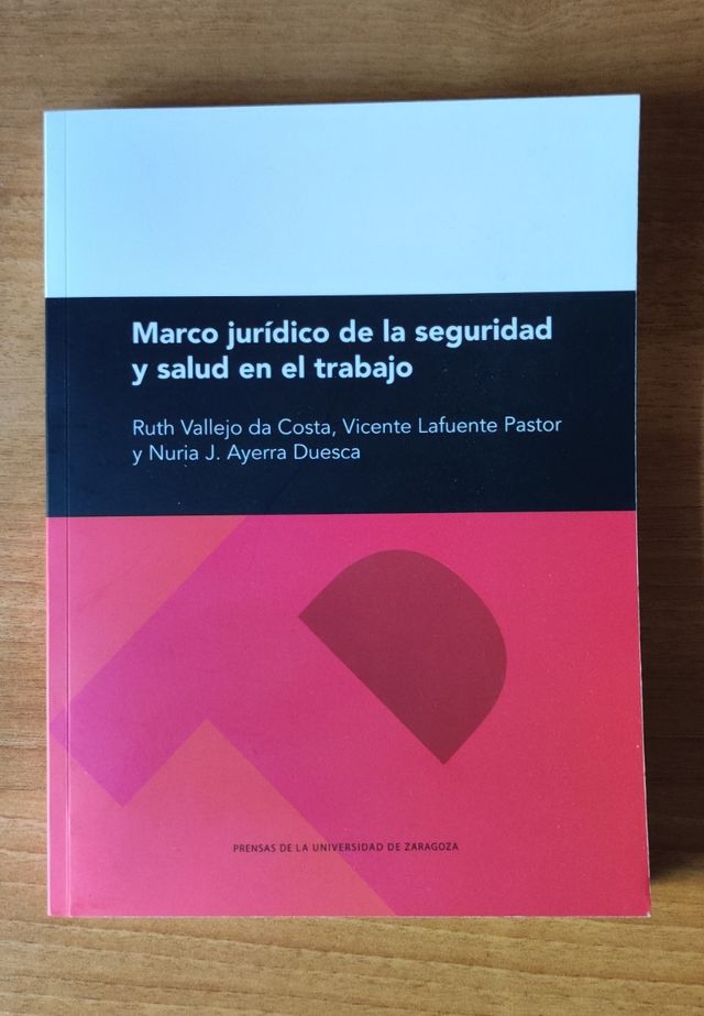 Marco jurídico de seguridad y salud en el trabajo de segunda mano por 20 EUR en Zaragoza en WALLAPOP