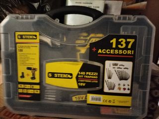 Trapano due batterie 140 pezzi