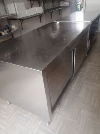 Banchi acciaio da lavoro