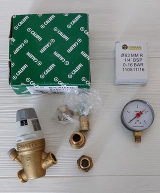 Riduttore di pressione Caleffi con manometro
