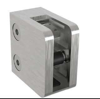 Morsetto per vetro 45x45 Acciaio316