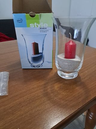 Vaso con candela