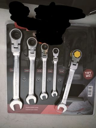 Set di 5 chiavi a cricchetto pieghevoli