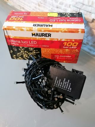 Luci natalizie tre serie da 100 luci bianche