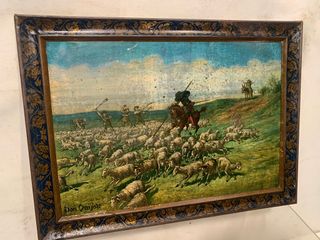 Quadro in Metallo litografia DON CHISCIOTTE