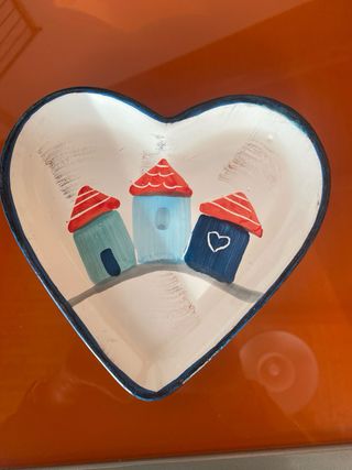 Piattino a forma di cuore