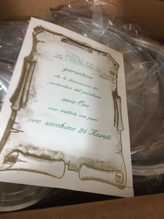 set 10 pentole in oro 24k