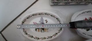 4 Piattini Ovali con Disegni Floreali