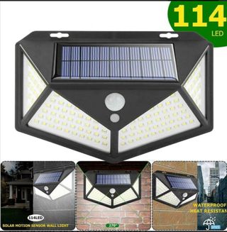Faretto 114 Led con pannello solare
