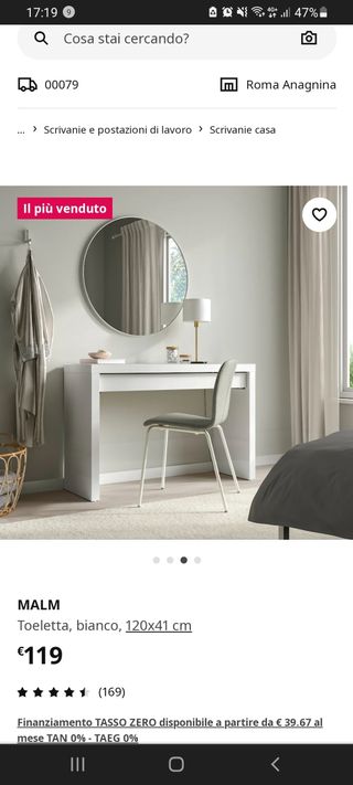 Scrivania bianca ikea