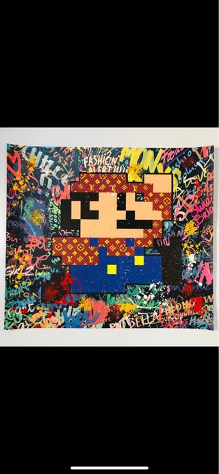 dipinto d’autore artista Noble$$-opera MARIO