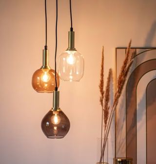Lampadario Maison du Monde a tre globi
