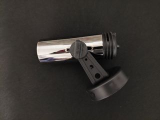 Faretti metallo cromato regolabili da parete 2 pz.