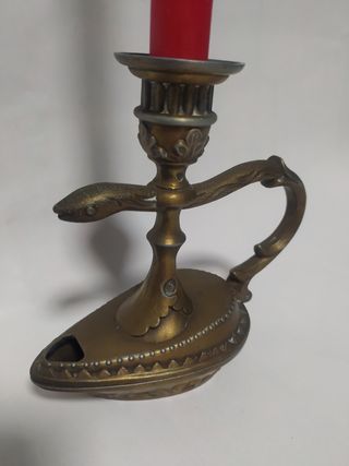 Porta candela e brucia incenso in ottone