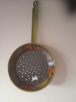 Tegame caldarroste decorato