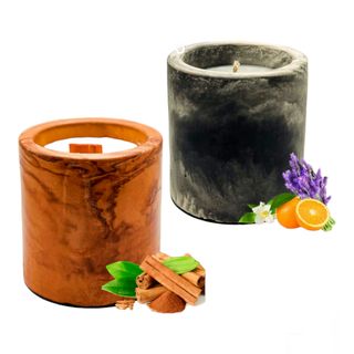 2 Candele Di Soia Profumate