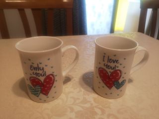 Set 2 tazze ceramica