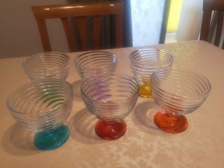 SET COPPETTE IN Vetro Kasanova , 6 PEZZI